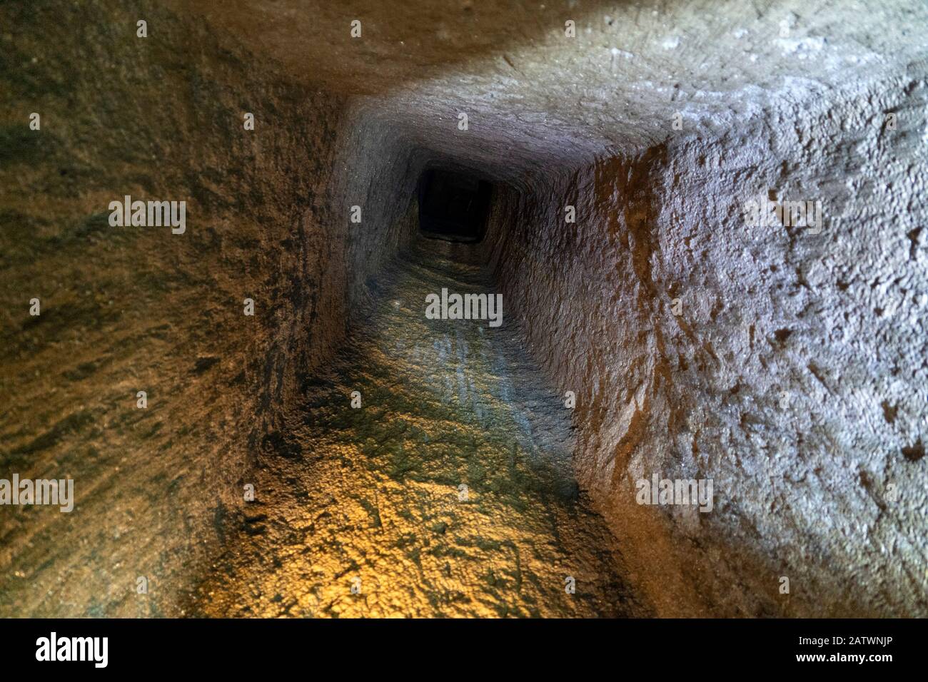 ERCOLANO, ITALY - FEBRUARY 2 2020 - Ercolano Herculaneum ancient ruins ...