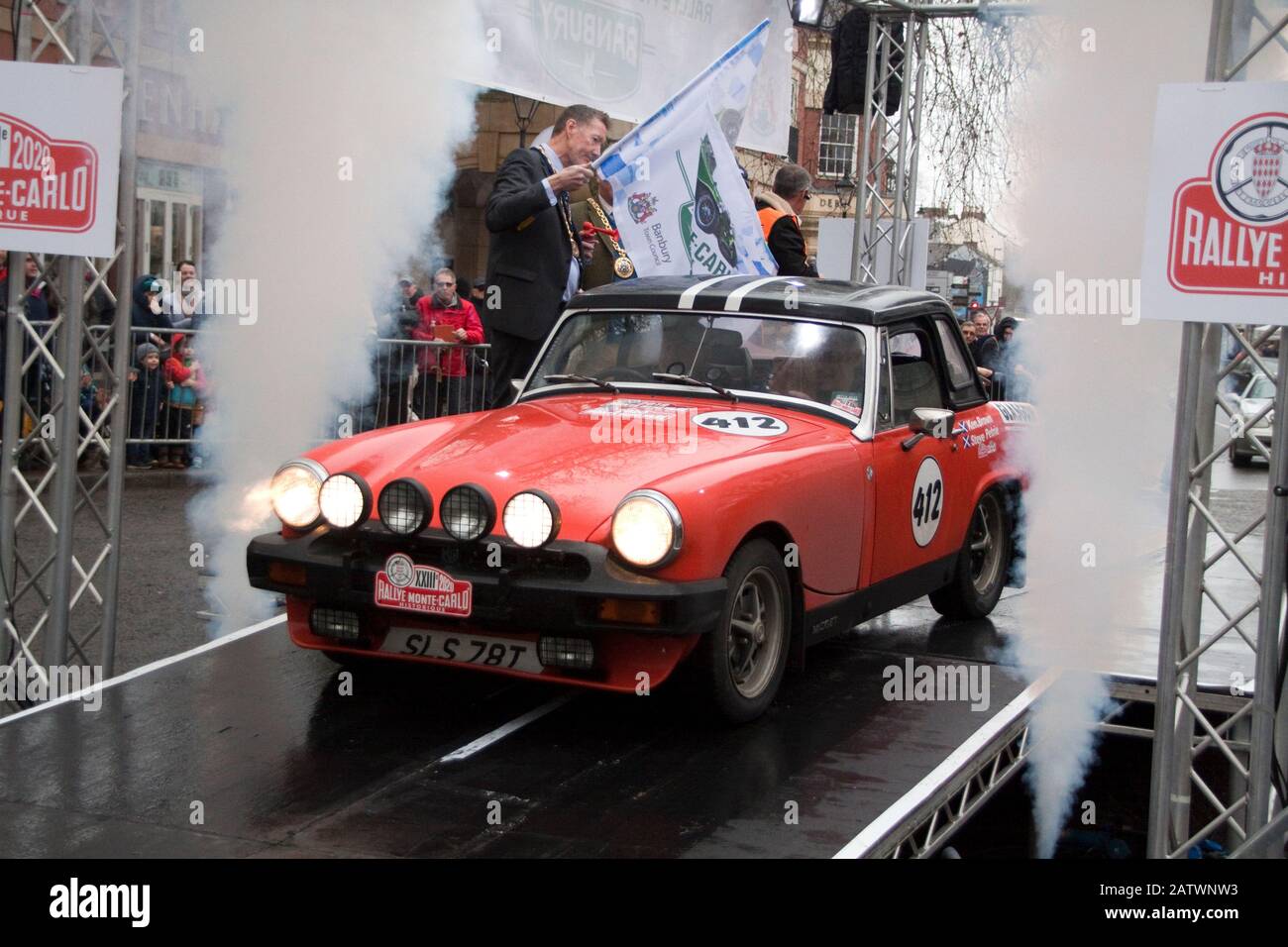 Monte Carlo Rally Banbury 2020 MG Midget Stock Photo - Alamy