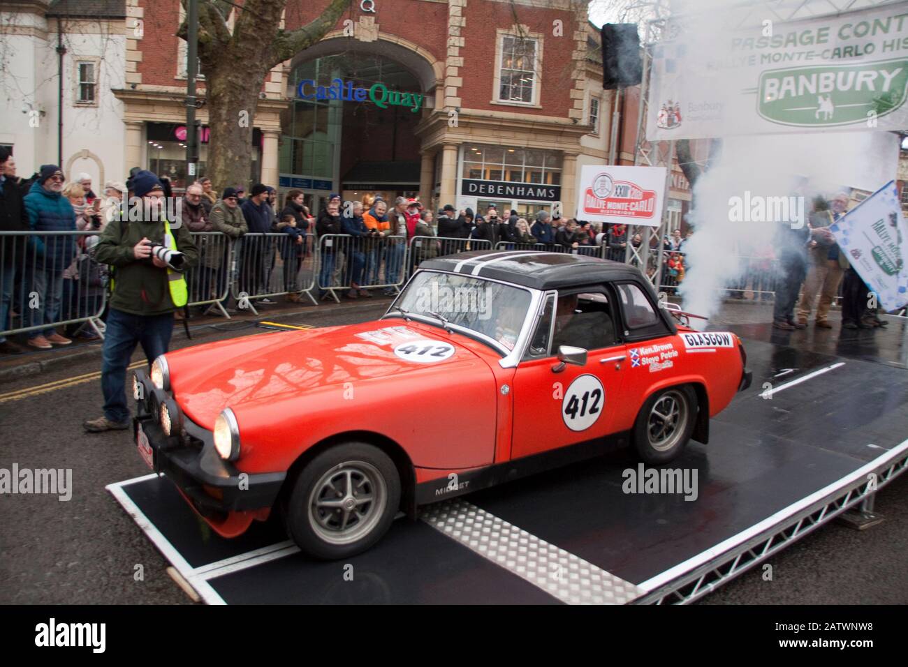 Monte Carlo Rally Banbury 2020 MG Midget Stock Photo - Alamy
