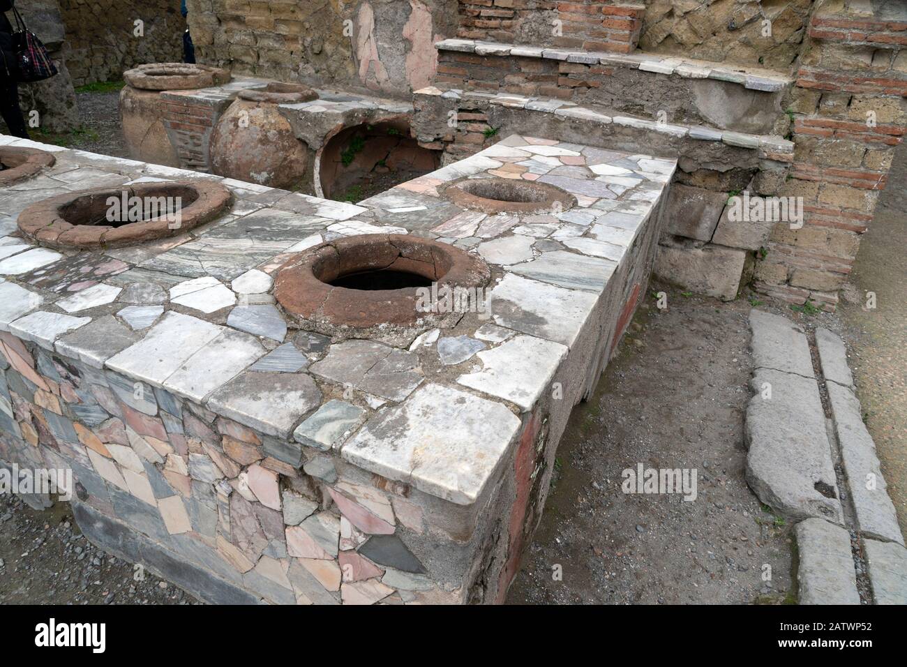 Ercolano Herculaneum ancient ruins view Stock Photo - Alamy