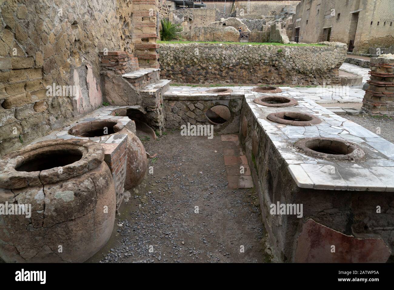 Ercolano Herculaneum ancient ruins view Stock Photo - Alamy