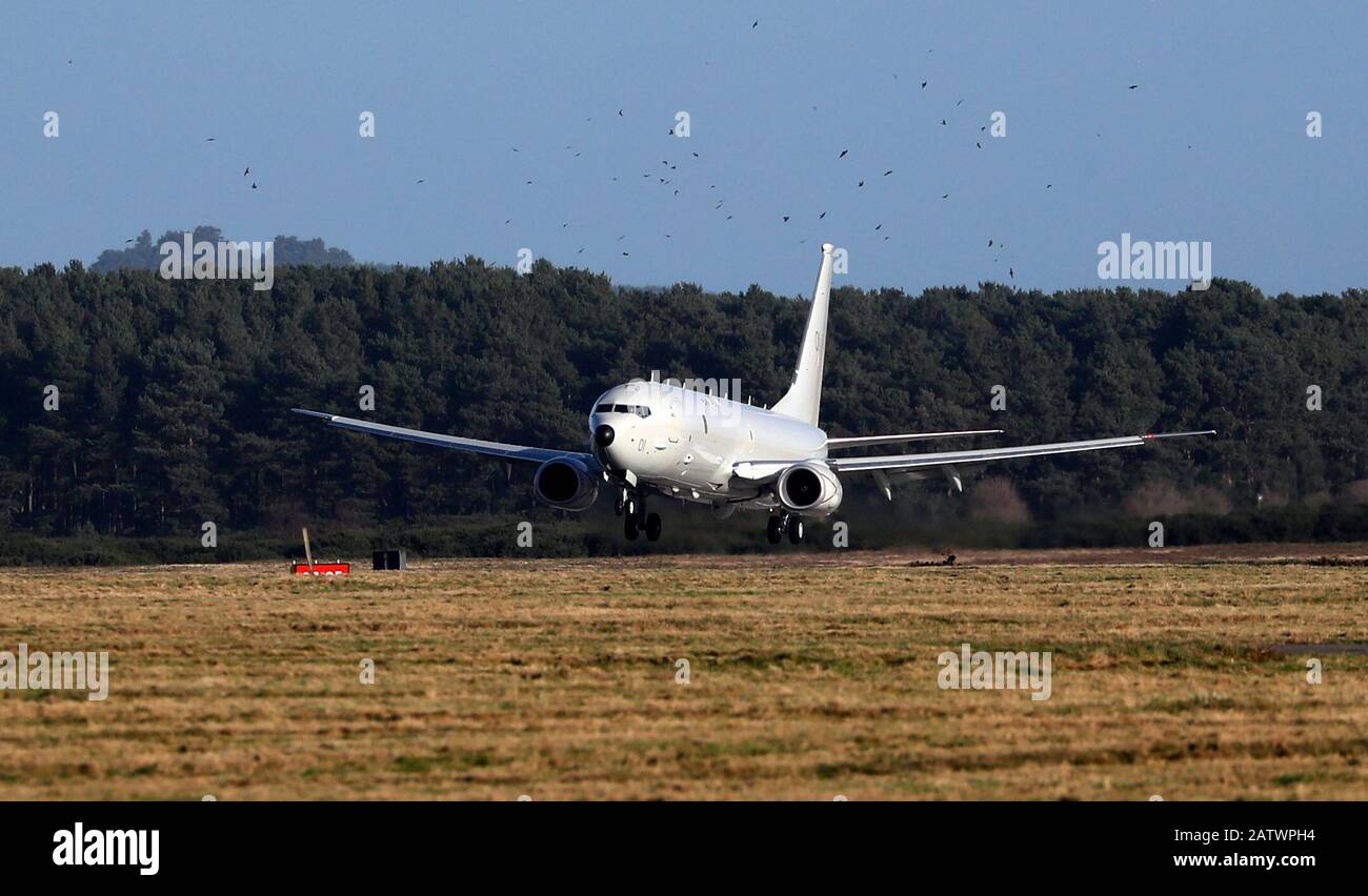 The UK's first submarine-hunting P-8A Poseidon maritime patrol aircraft ...
