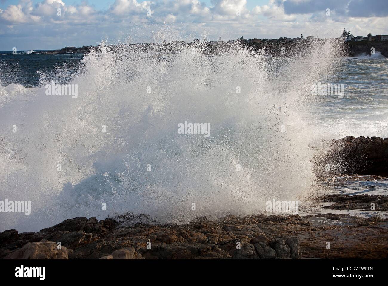 Waves, Coast at Hermanus in South Africa Stock Photo - Alamy