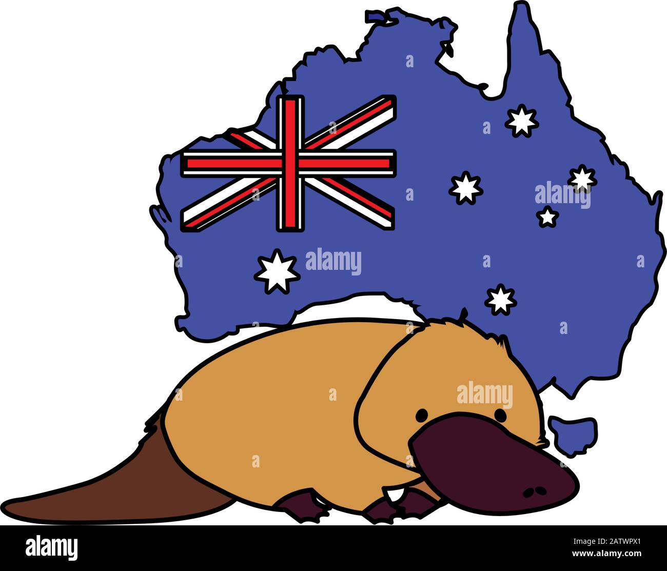 Platypus australia postage stamp hi-res stock photography and images ...