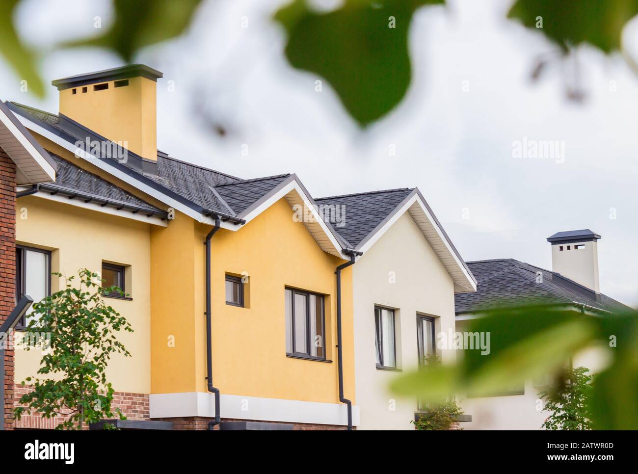 Soft roof, roof tiles, flexible shingles. Roof tiling texture. Flexible ...