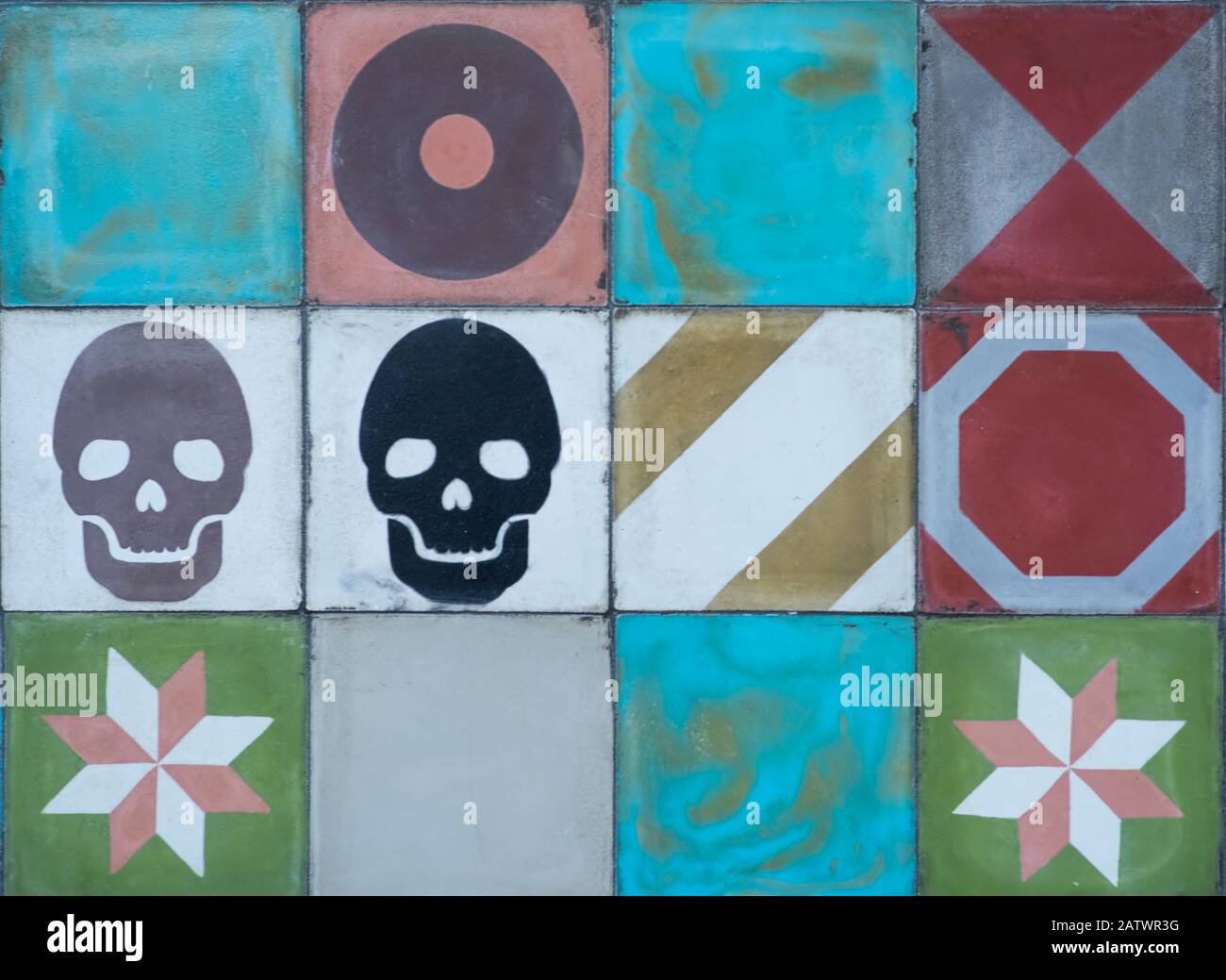 Skull wallpaper pattern hi-res stock photography and images - Alamy