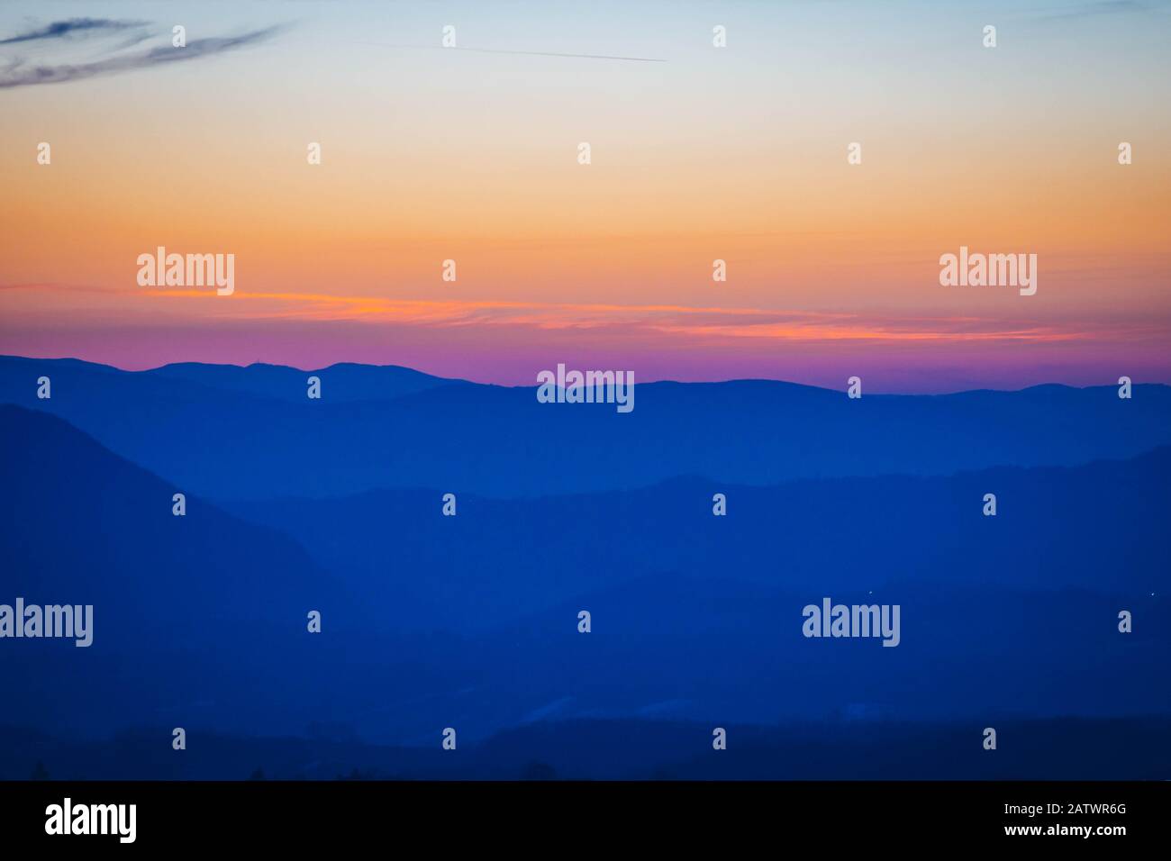 Layers of the landscape Stock Photo - Alamy