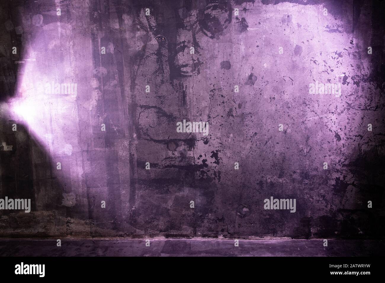 Room with violet light Stock Photo - Alamy