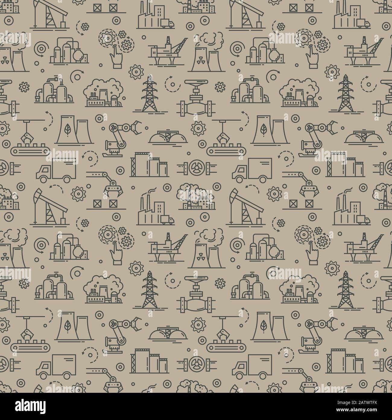 An industrial seamless background for booklets or a site consisting of ...