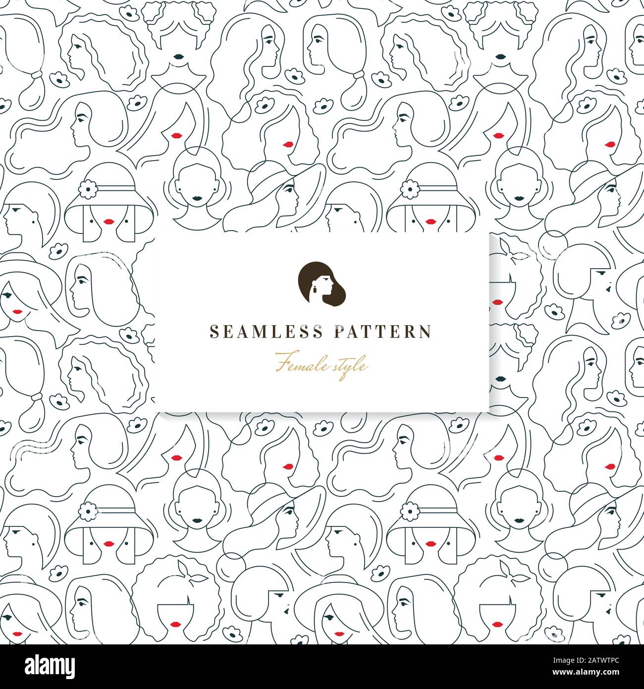 Seamless child face pattern Stock Vector Images - Alamy