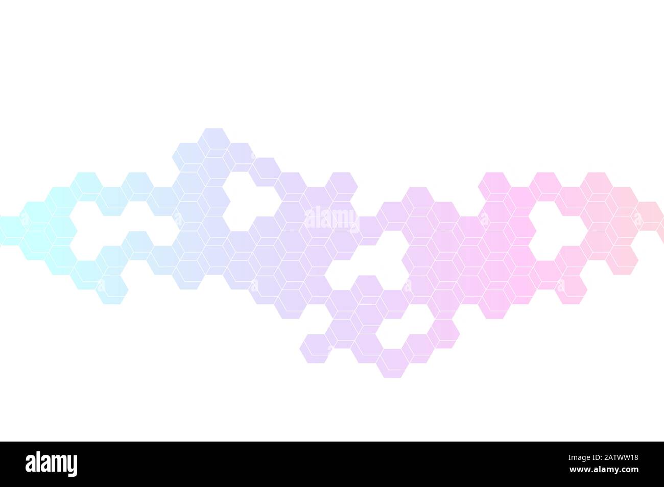 Technology abstract lines and dots connect background with hexagons ...