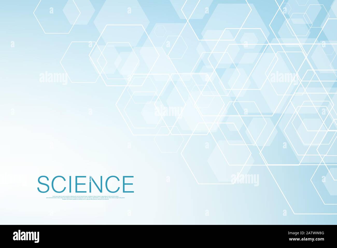 Hexagons abstract background with geometric shapes. Science, technology ...