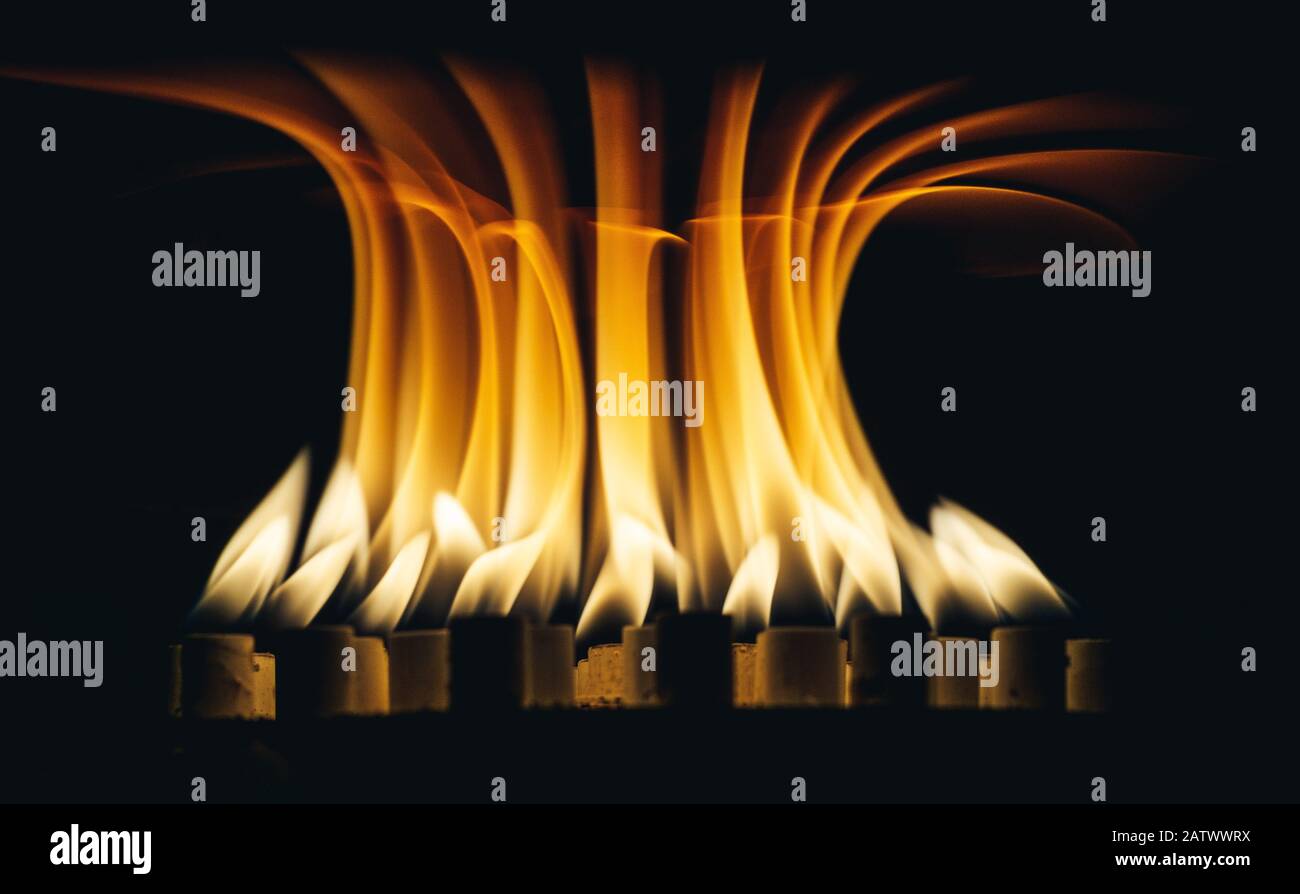 Fire close up shot Stock Photo - Alamy