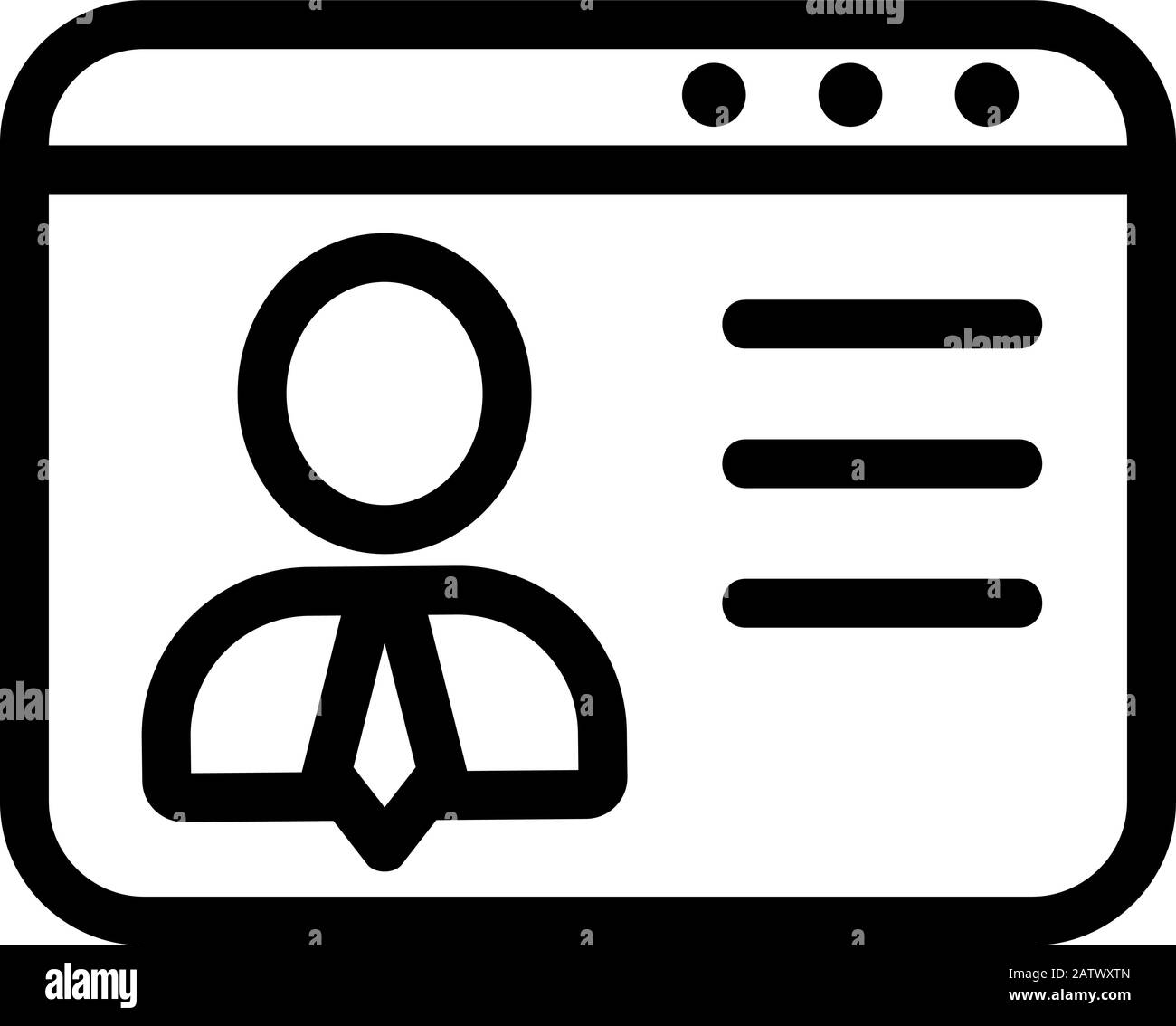 summary icon vector. Isolated contour symbol illustration Stock Vector ...