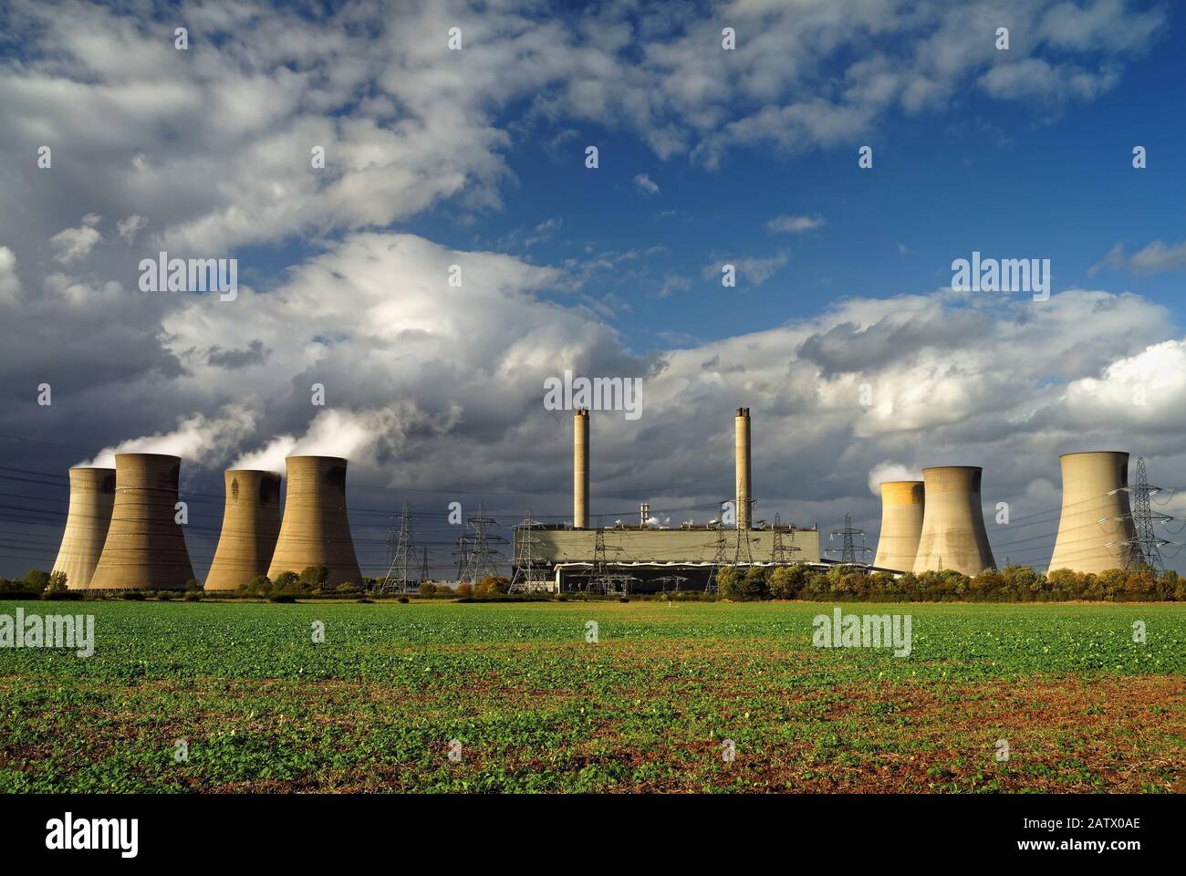 UK, Nottinghamshire, West Burton Power Stations Stock Photo - Alamy