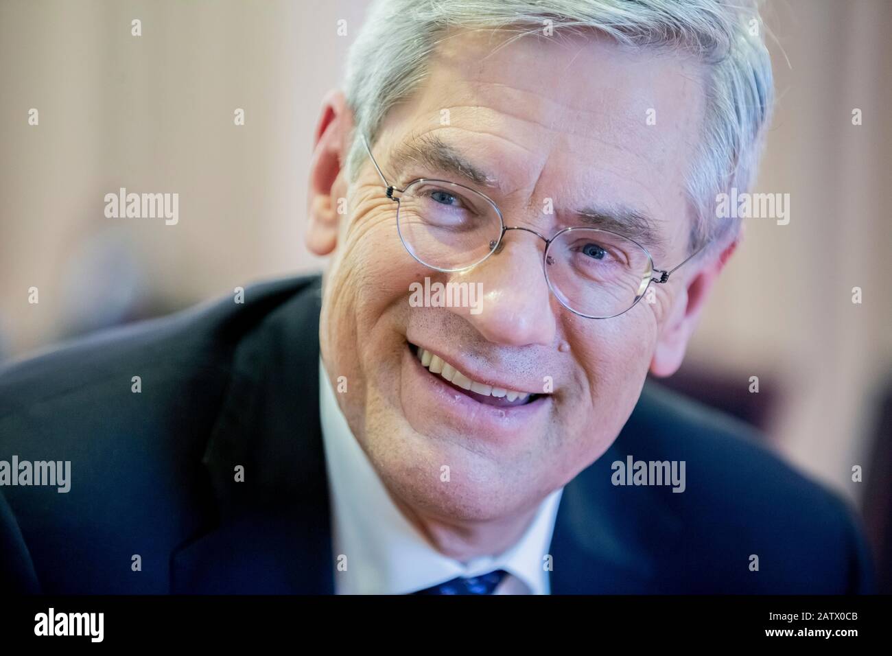 21 January 2020, Berlin: Magnus Hall, CEO of Vattenfall, during an ...