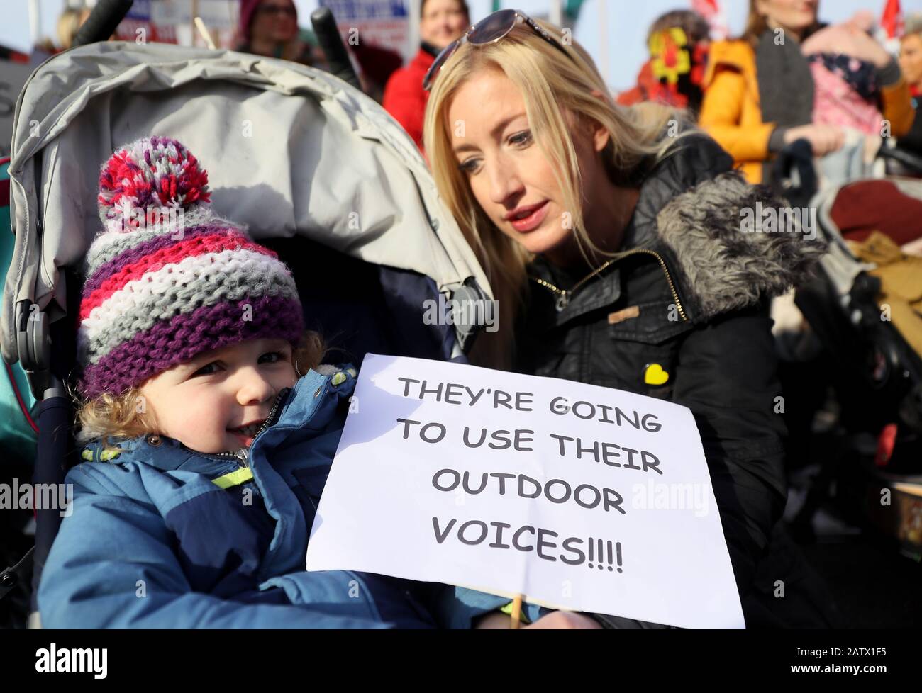 Sandra Barry, owner of Cuala Montessori in Bray, with her son Cameron ...