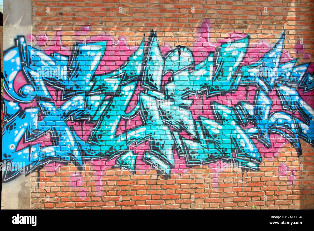 Wall coloured drawing or pattern Stock Photo - Alamy