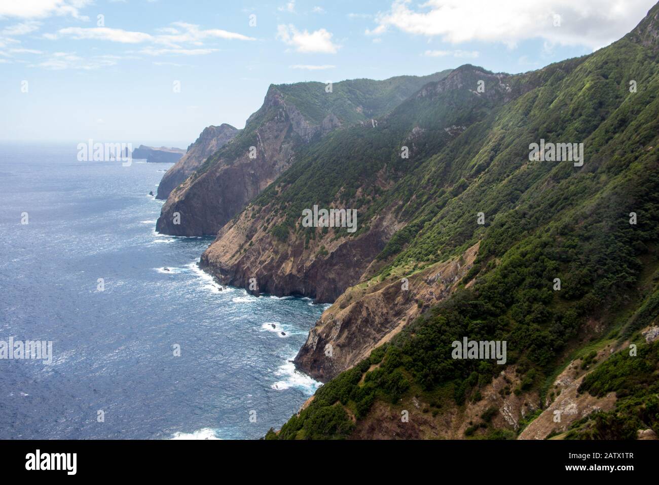 Madeira coastline cliffs Hiking small trail sea Stock Photo - Alamy
