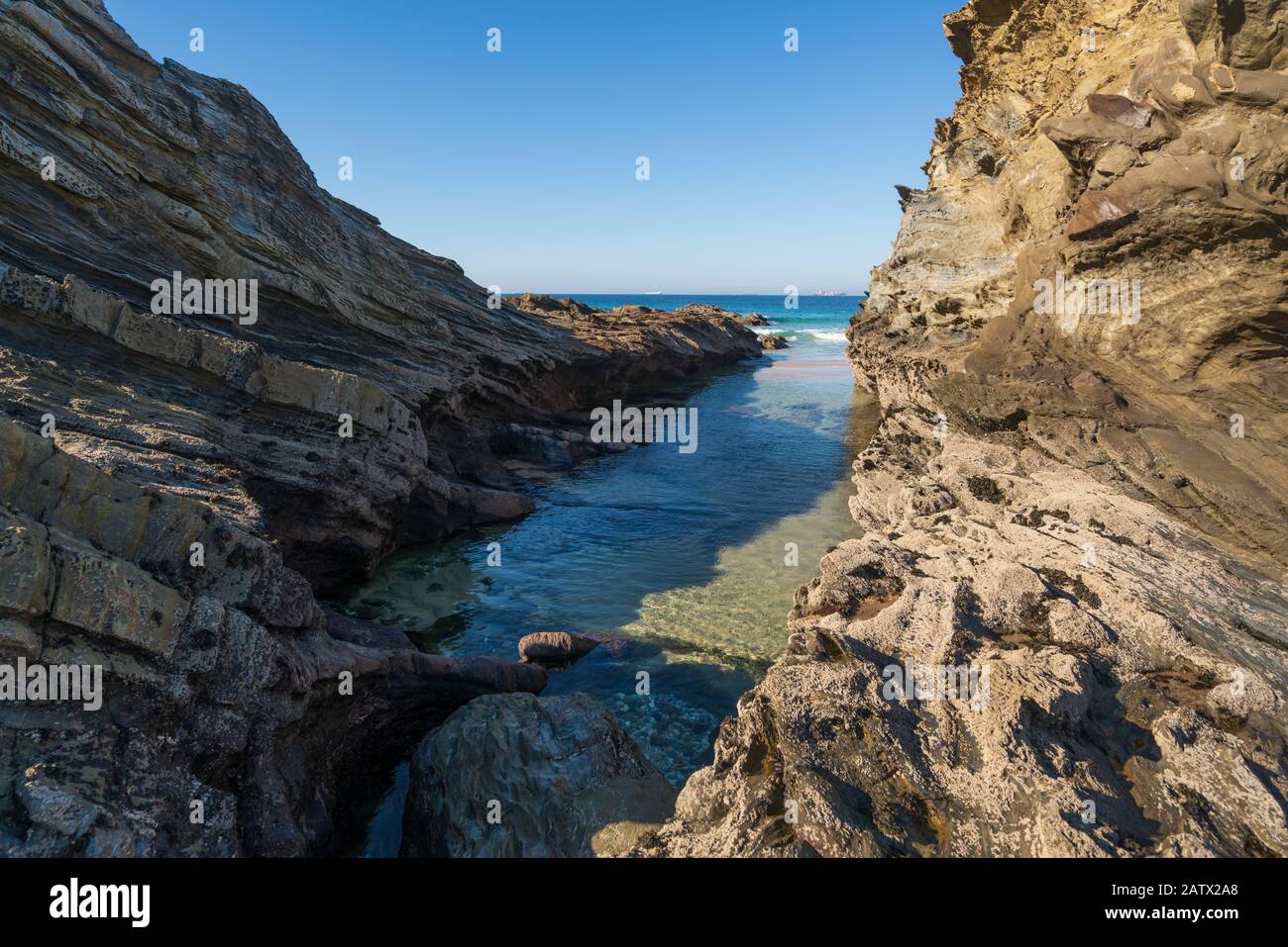 Praia da Samoqueira beach in Portugal Stock Photo - Alamy