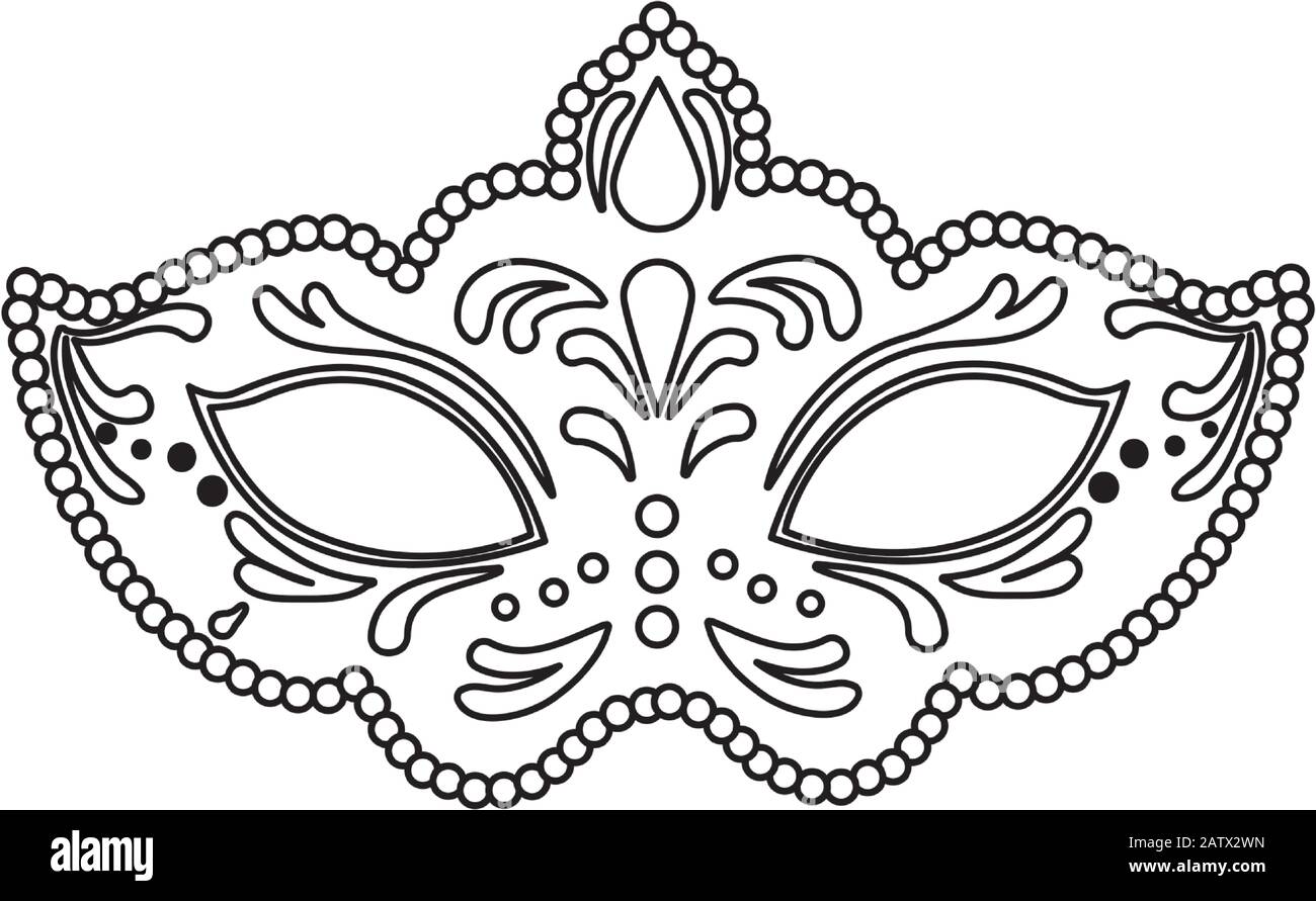 elegant mask fantasy isolated icon Stock Vector Image & Art - Alamy