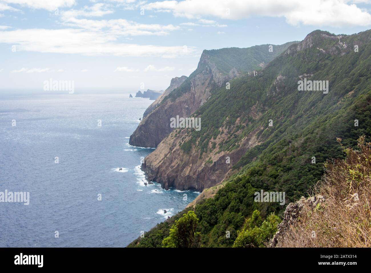 Madeira coastline cliffs Hiking small trail sea Stock Photo - Alamy
