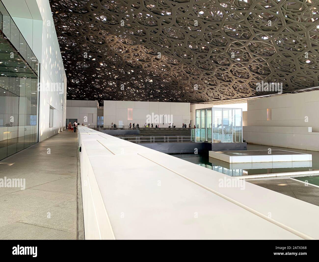 Abu Dhabi / UAE - January 3, 2019: Louvre museum in Abu Dhabi. View of ...