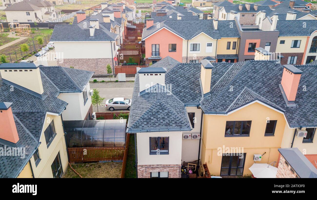 Soft roof, roof tiles, flexible shingles. Roof tiling texture. Flexible ...