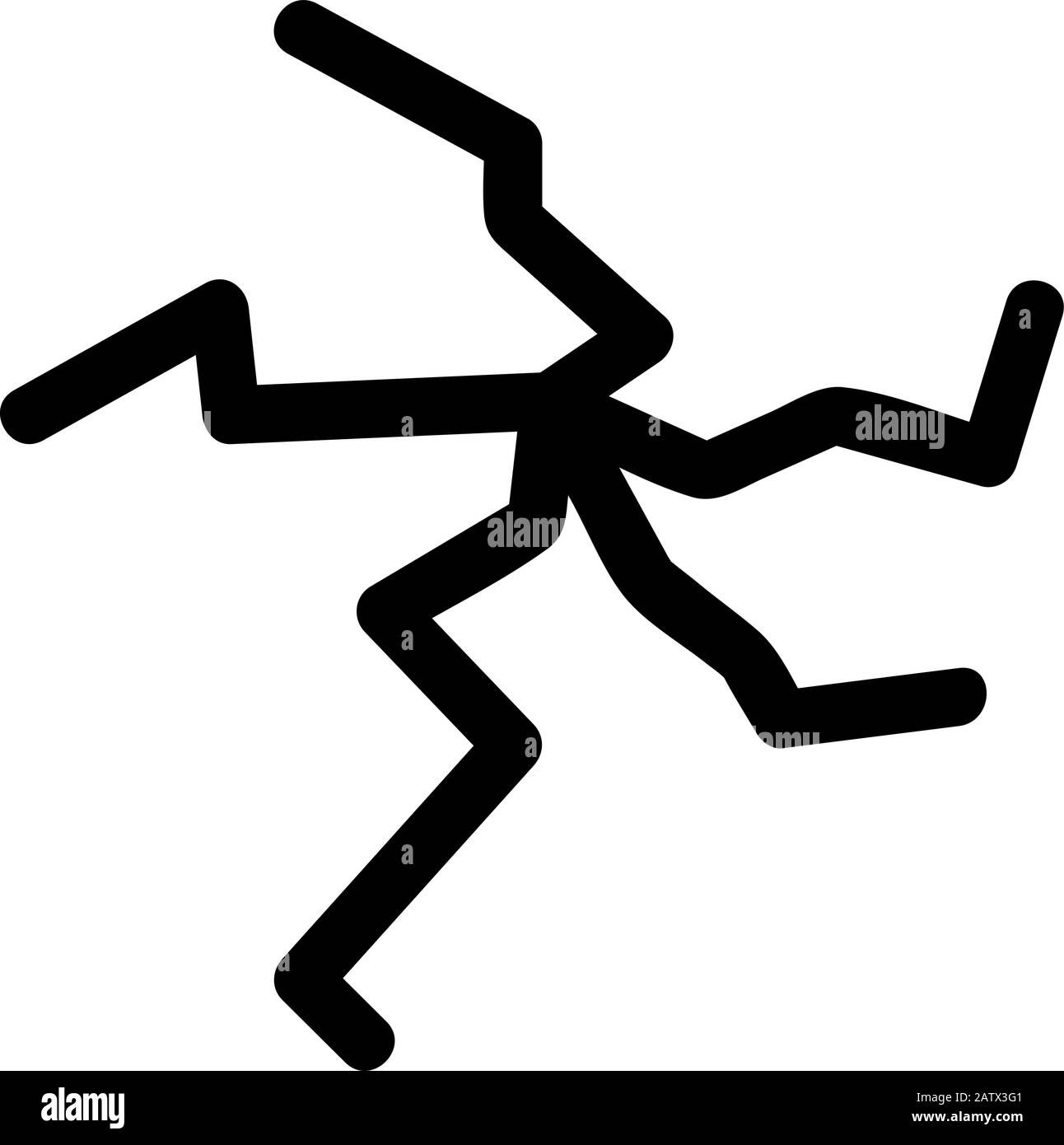 crack icon vector. Isolated contour symbol illustration Stock Vector ...