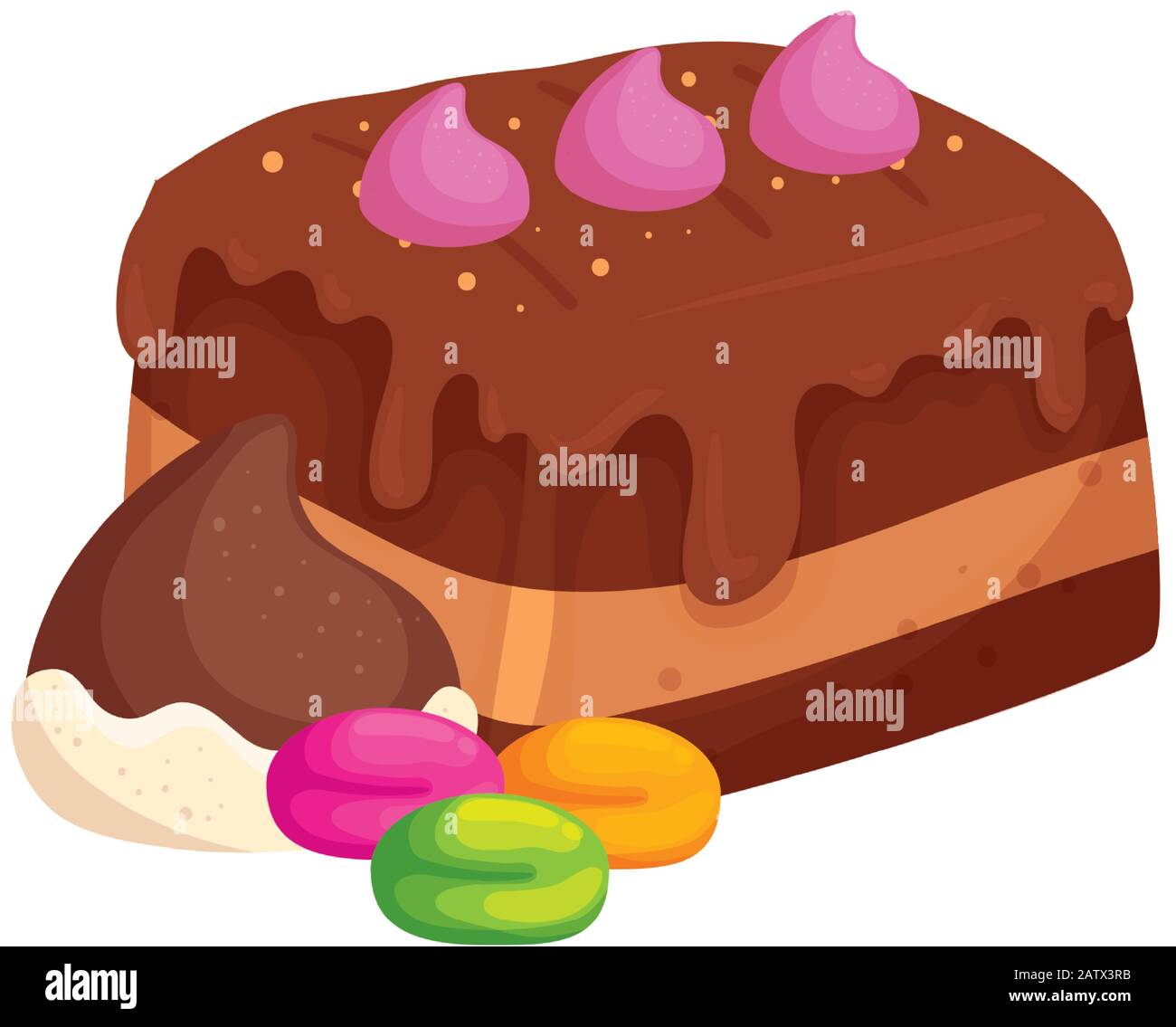 Chocolate candy wrap cartoon Stock Vector Images - Alamy