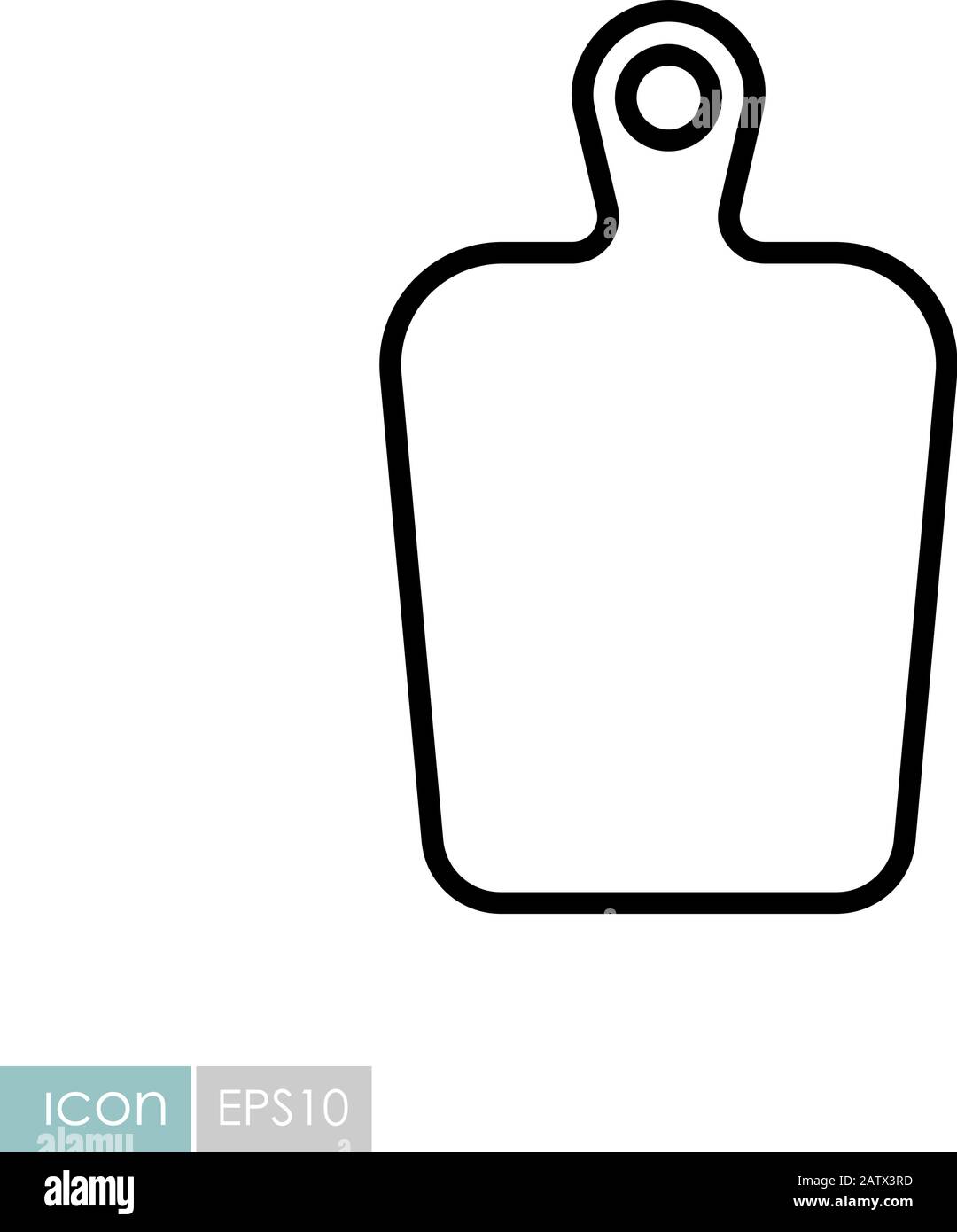 Cutting board vector icon. Chopping Board symbol. Graph symbol for ...