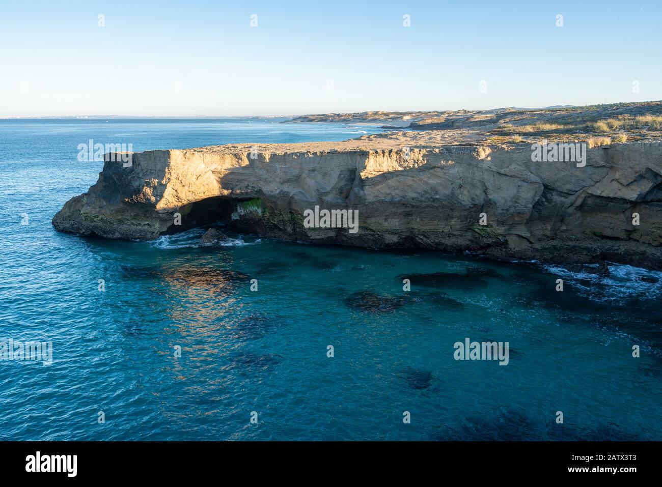 Praia do Malhao beach rocky landscape cliffs in PortugalPraia do Malhao ...