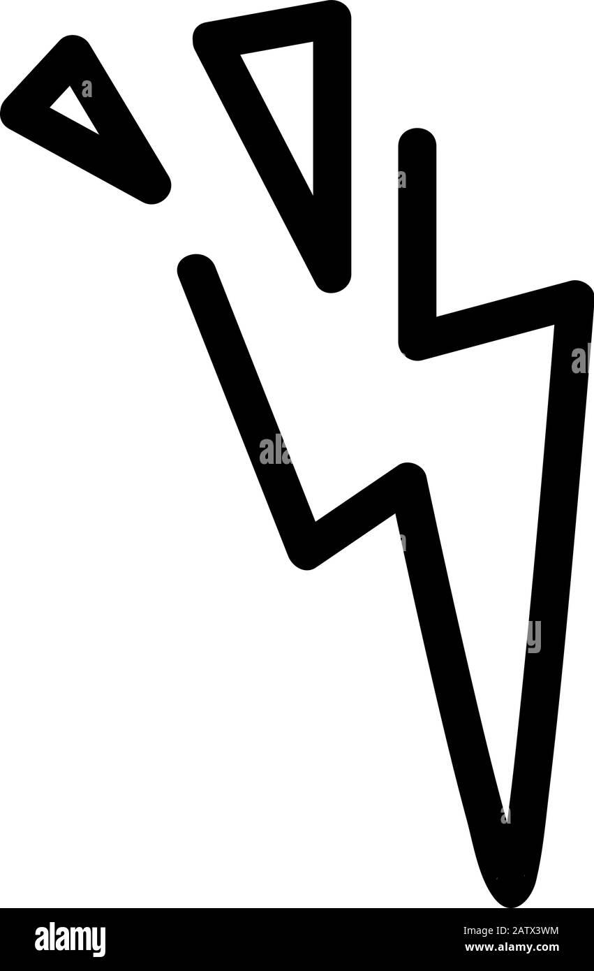 crack icon vector. Isolated contour symbol illustration Stock Vector ...