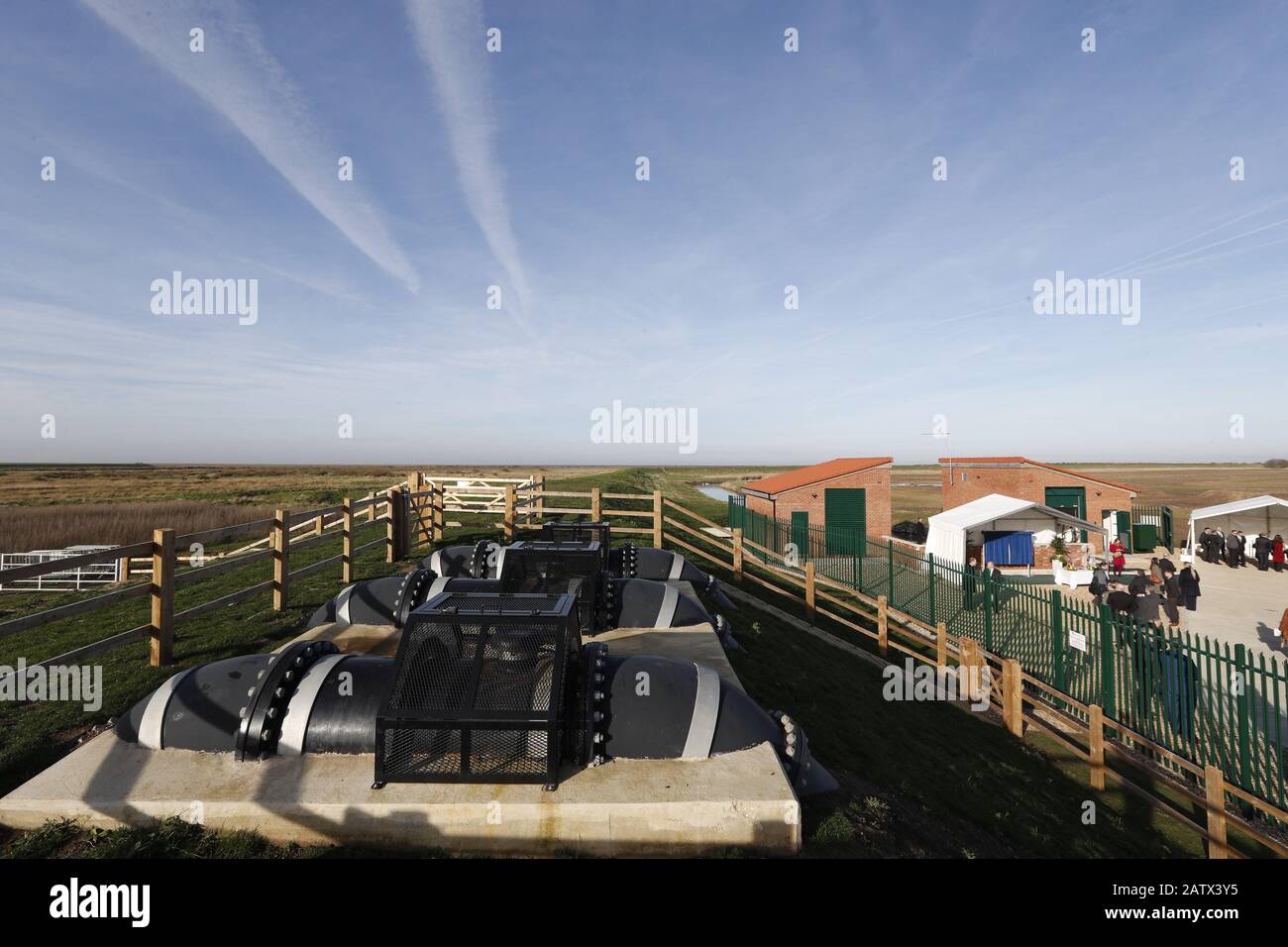 Wolferton Pumping Station in Sandringham, Norfolk, which was officially ...
