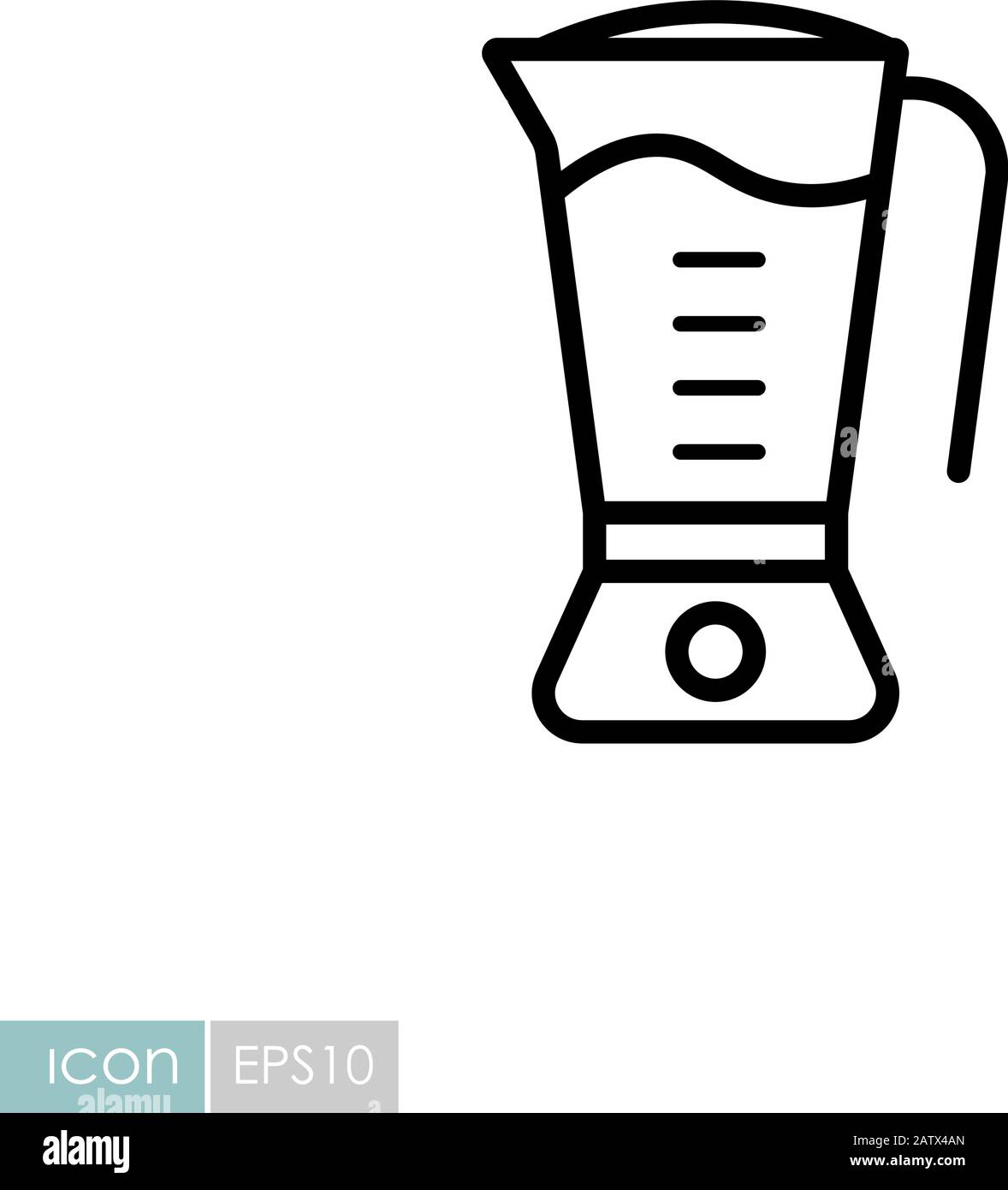 Electric blender vector icon. Kitchen appliance. Graph symbol for ...