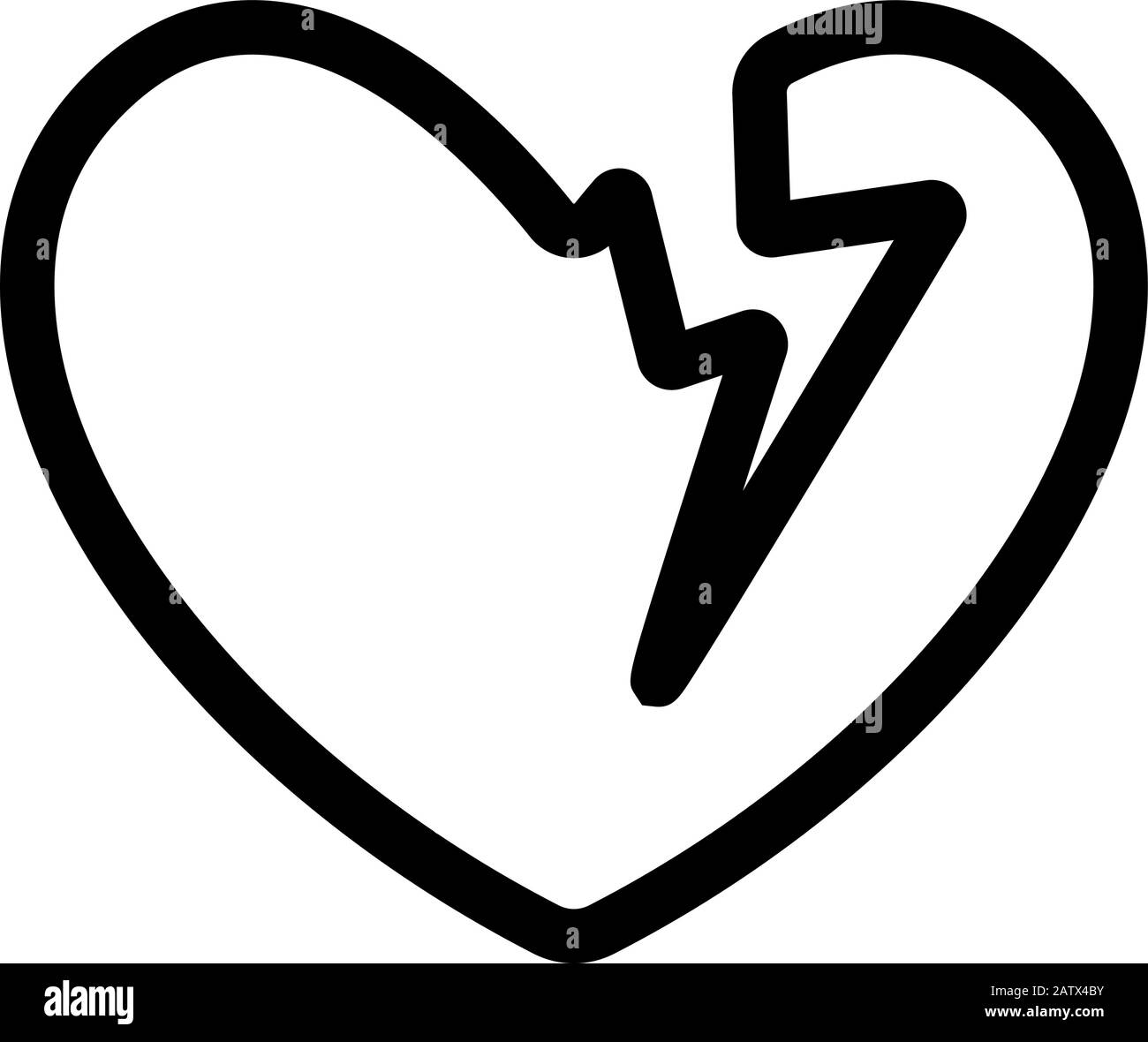 crack icon vector. Isolated contour symbol illustration Stock Vector ...