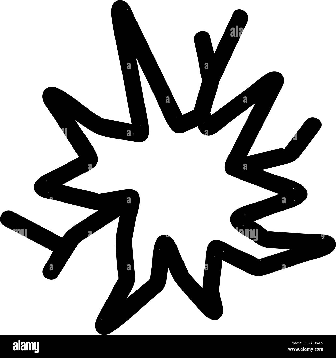 crack icon vector. Isolated contour symbol illustration Stock Vector ...