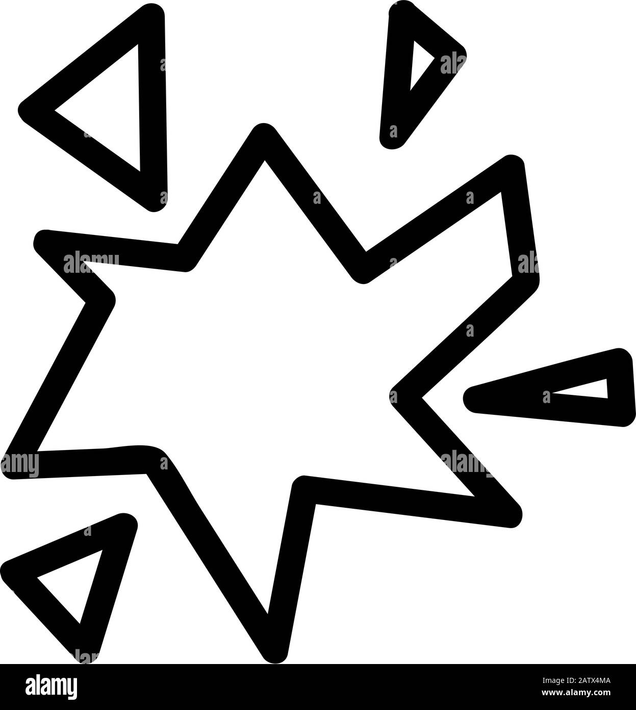 crack icon vector. Isolated contour symbol illustration Stock Vector ...