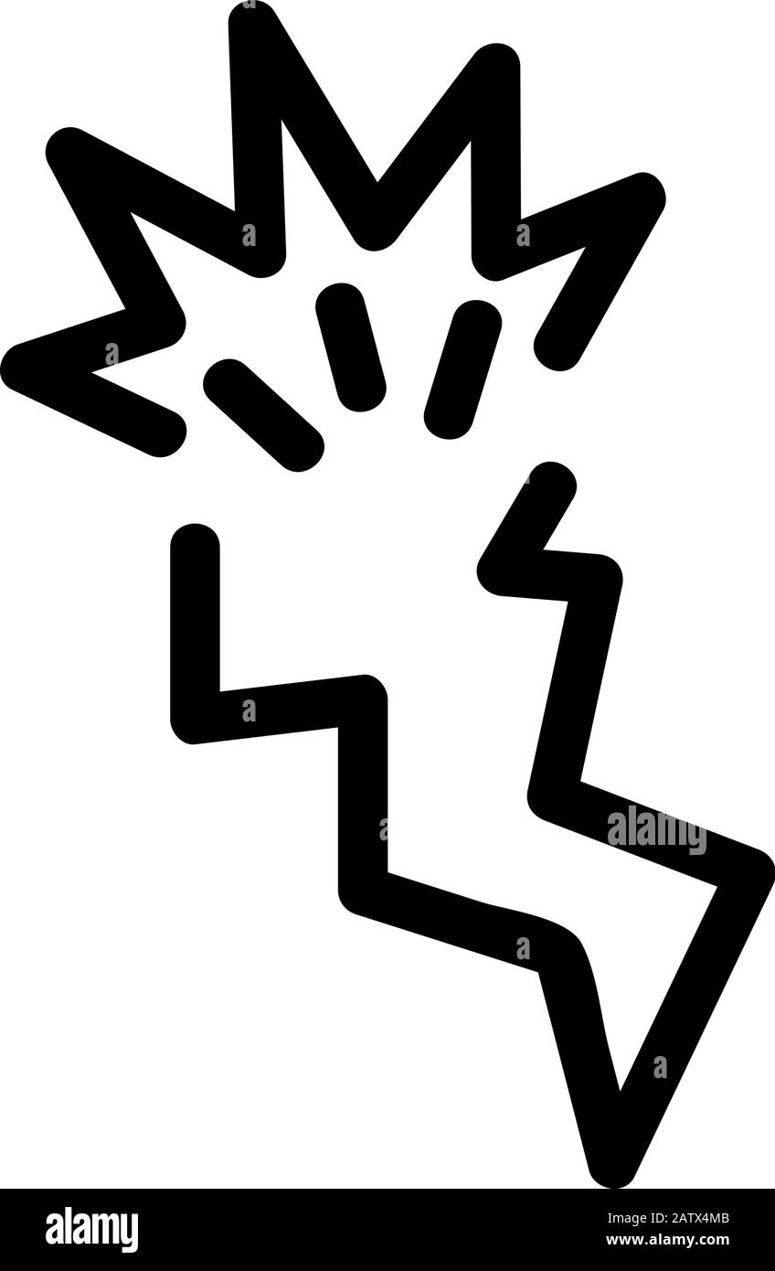 crack icon vector. Isolated contour symbol illustration Stock Vector ...