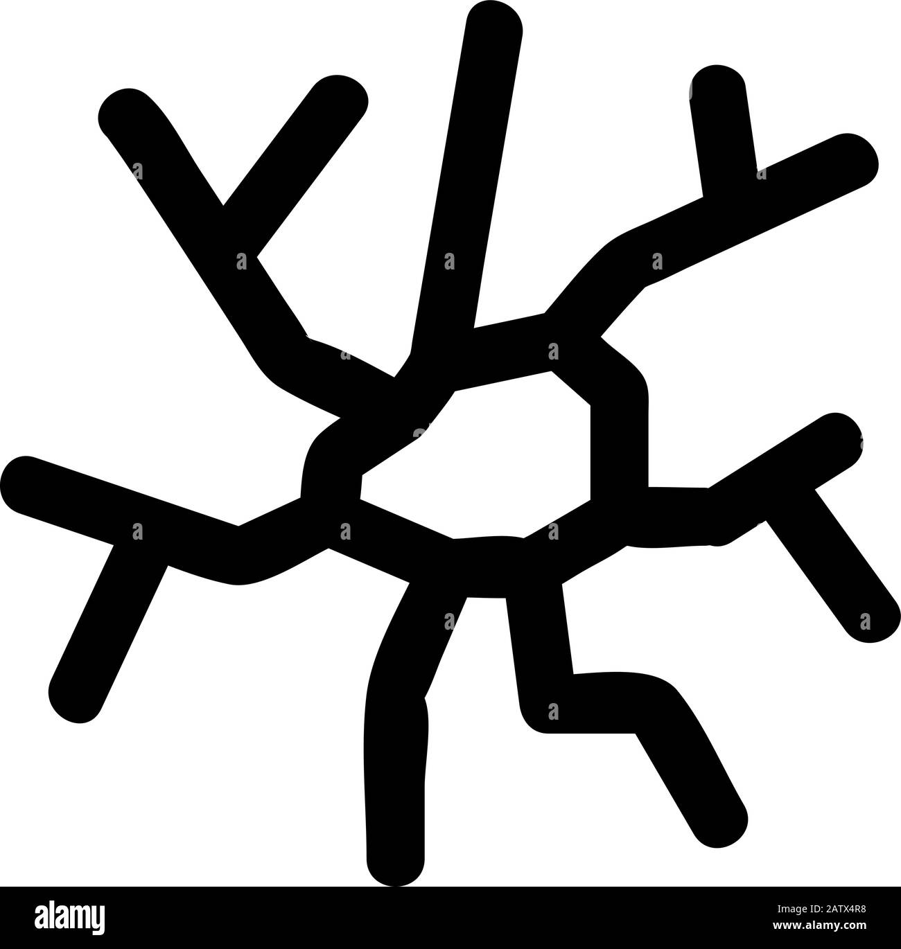 crack icon vector. Isolated contour symbol illustration Stock Vector ...