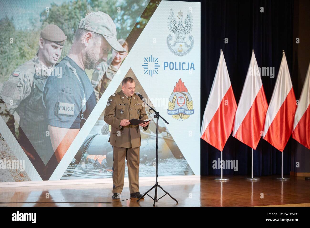 Zegrze, Mazovian, Poland. 5th Feb, 2020. Signing of the Tripartite ...