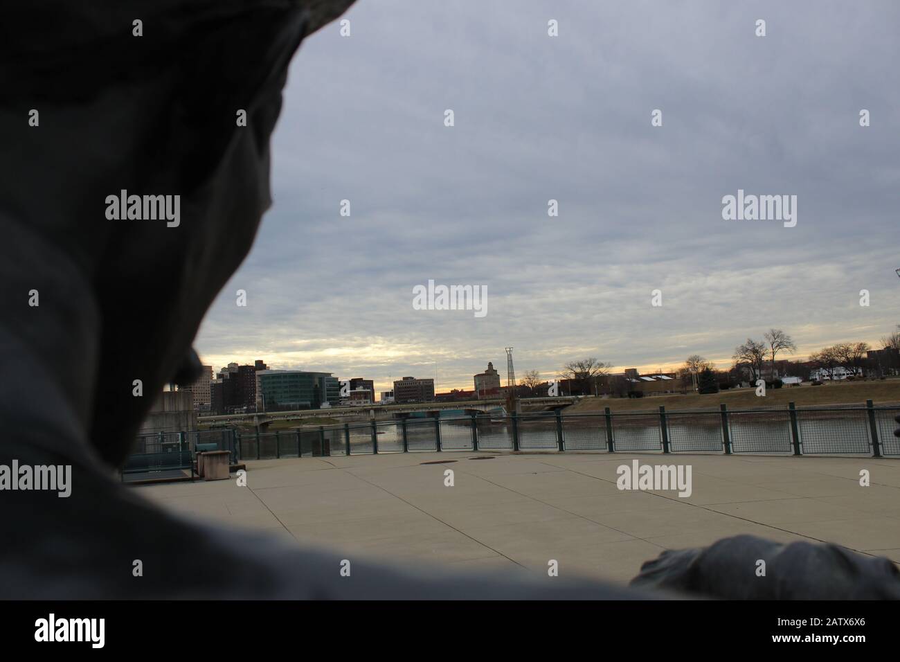 Wright Brothers Statue shows Wilbur explaining "wing warping" to ...