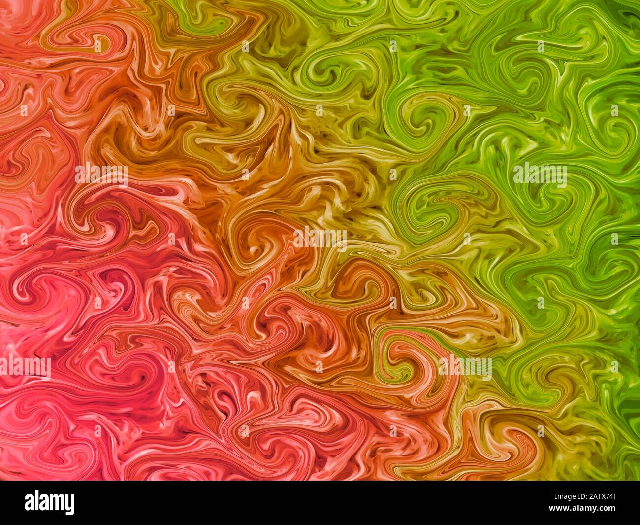 Red - green wave vibrations. Abstract background Stock Photo - Alamy