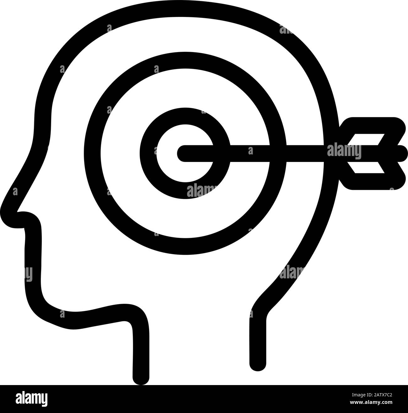 consciousness icon vector. Isolated contour symbol illustration Stock ...