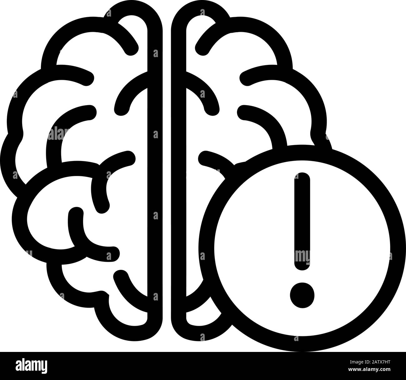 consciousness icon vector. Isolated contour symbol illustration Stock ...