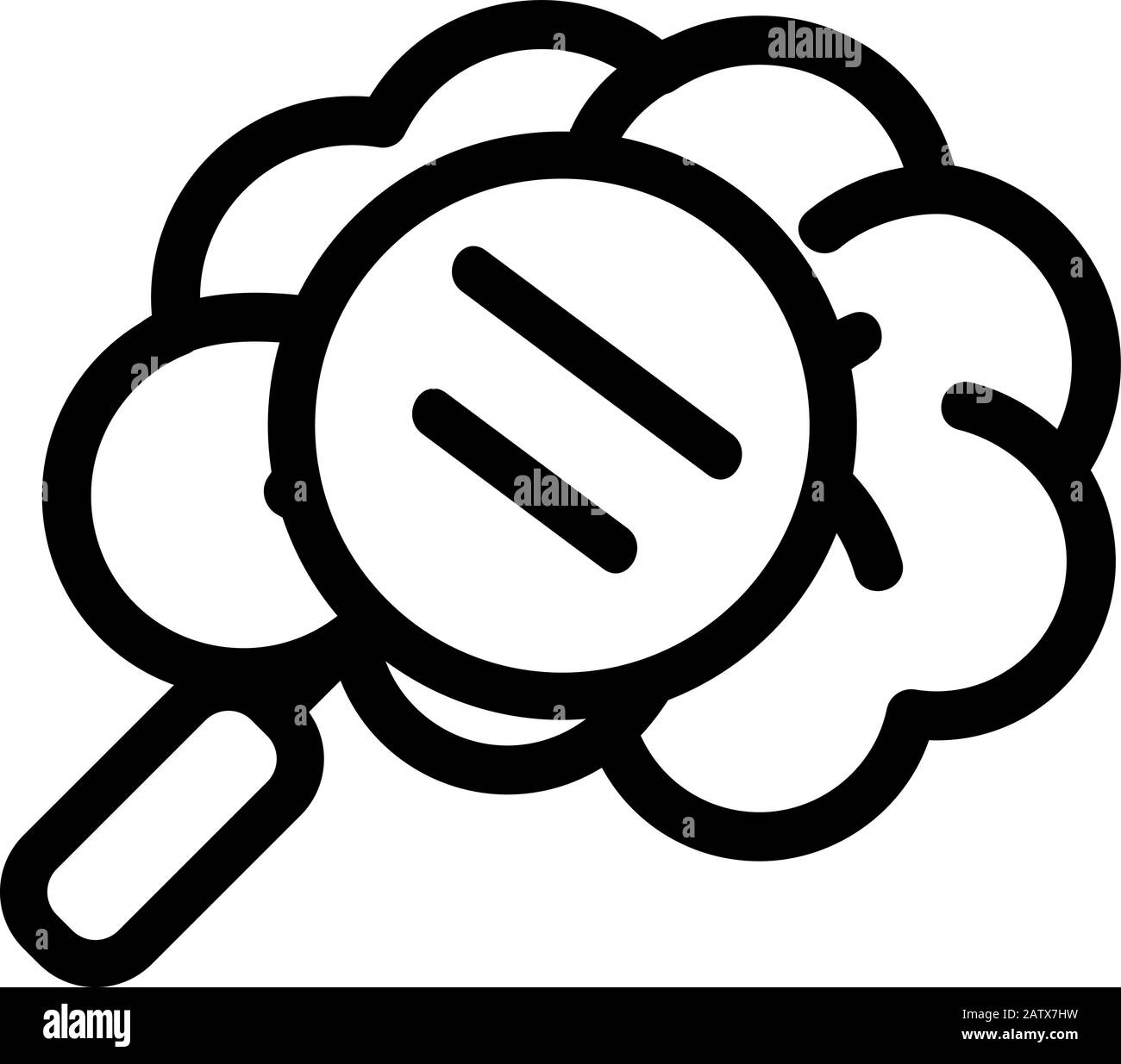 consciousness icon vector. Isolated contour symbol illustration Stock ...