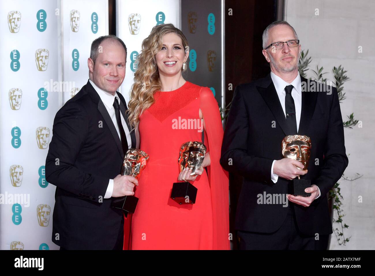 Oliver Tarney, Rachael Tate and Mark Taylor with their award for Best ...