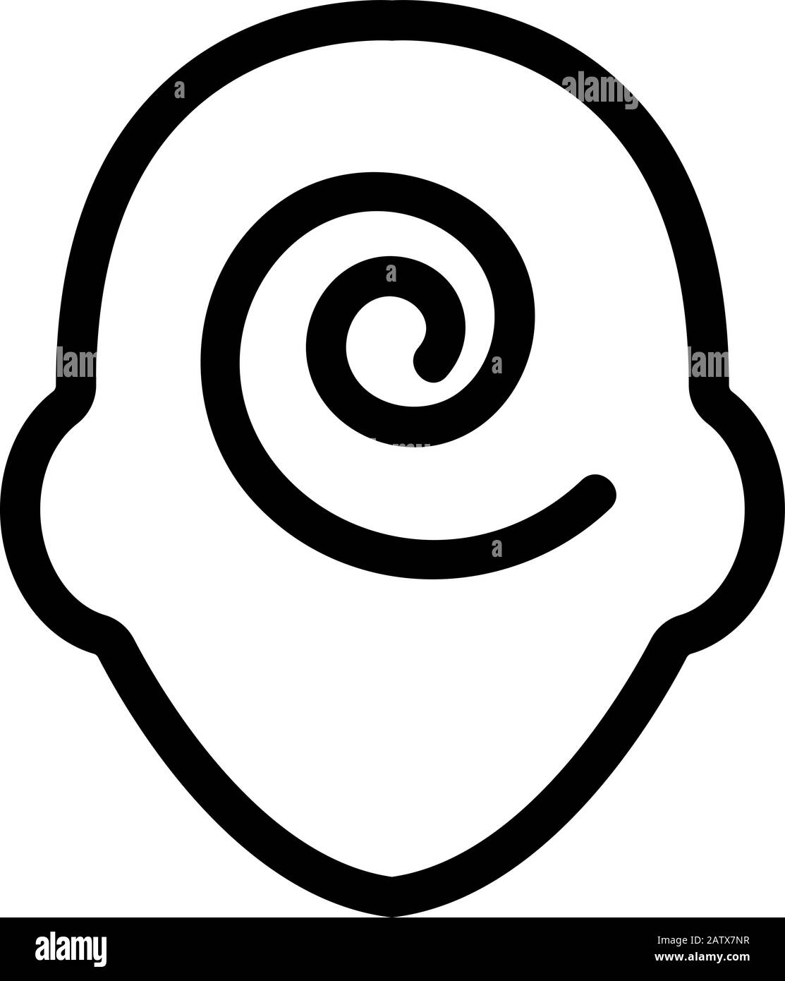 consciousness icon vector. Isolated contour symbol illustration Stock ...
