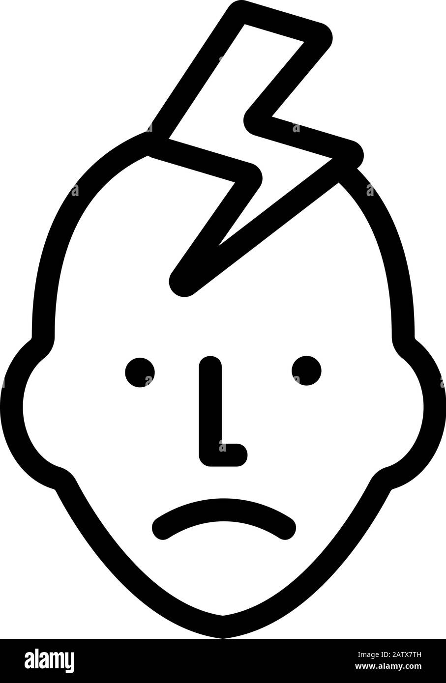 consciousness icon vector. Isolated contour symbol illustration Stock ...