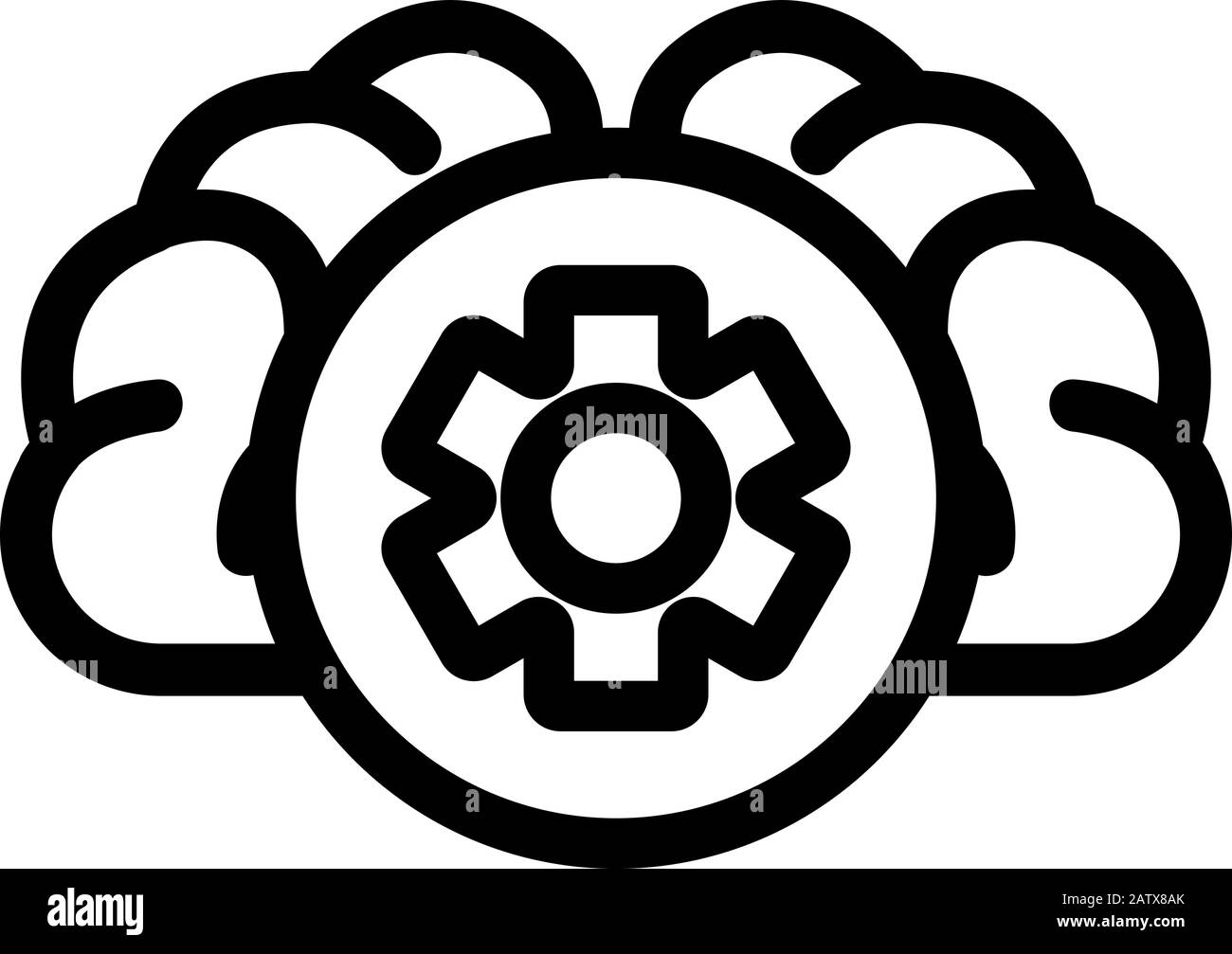 consciousness icon vector. Isolated contour symbol illustration Stock ...